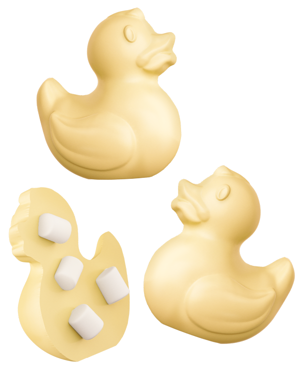 Schoko-Enten mit Vanille-Geschmack – OH WOW Schokolade